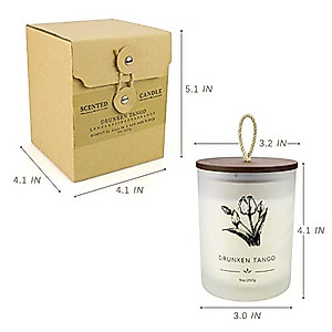 4 Pack Candles for Home Scented, Aromatherapy Candles Gifts Set for Women, Soy Wax 200 Hour Long Lasting Jar Candles Gift for Birthday Mom Christmas Thanksgiving Day Present