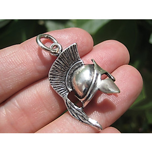 Himalayan Treasures 925 Silver Ancient Roman Gladiator Greek Spartan Soldiers Helmet Pendant