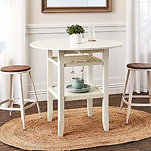 ACME Furniture Tartys Counter Height Table, Cream
