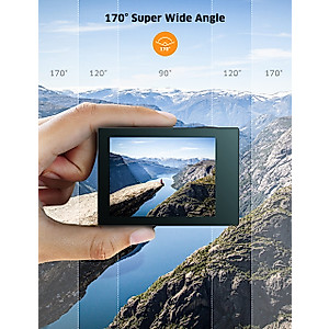 CAMWORLDCAM FOXGEEK Action Camera 4K 20MP WiFi Underwater 131FT Waterproof Sport Cam with Image Stabilization External Microphone Remote Control 2 Batteries & Helmet Accessories Kit, Black