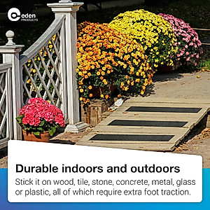 EdenProducts Heavy Duty Anti Slip Grip Tape (4inx33ft) - High Traction Anti Slip Tape, Waterproof Outdoor Grip Tape for Stairs, for Skateboards, Bat, Pool, Floor - Non Skid Tape Outside Step Treads