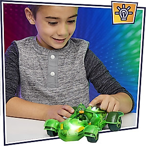 PJ Masks Toys Glow & Go Gekko-Mobile, Light Up Toy Cars, Includes Gekko Action Figure, Preschool Toys, Superhero Toys for 3 Year Old Boys and Girls and Up