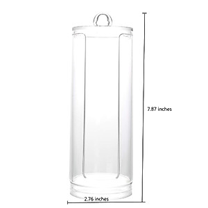 BBDOU Cosmetic Cotton Pad Holder, Makeup Cotton Rounds Holder Makeup Removers, Acrylic Cosmetic Cotton Pad Organizer Container Dispenser Storage Display Rack