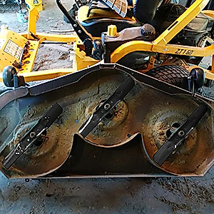 ELITEWILL 3 Pack Lawn Mower Blades 2-in-1 Fit for Cub Cadet/MTD 742-05052A / 942-05052A,RZT-L50 S50 XT1 XT2 LT50 GT50 Lawn Tractor 50" Rotary Deck - Blades Have to Be Sharpened