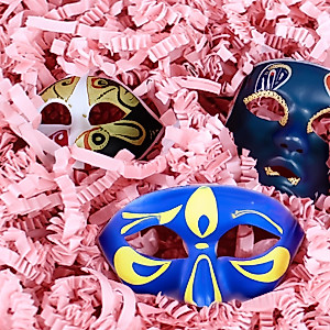 Mighty Gadget 1 LB Light Pink Crinkle Cut Paper Shred Filler for Gift Wrapping & Basket Filling