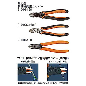 Bahco 2101G-160 Ergo Diagonal Cutting Pliers, 6 1/4-Inch