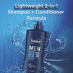 Suave 2 in 1 Shampoo and Conditioner Ocean Charge 28 oz