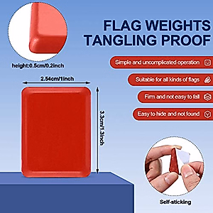 Frienda Flag Weights 8 Pieces Flag Tangling Prevention Weight Anti Tangle Hanging Flag Weights Mounted Accessory,Easily Applied and Attached Weights Remain Your Flags untangle