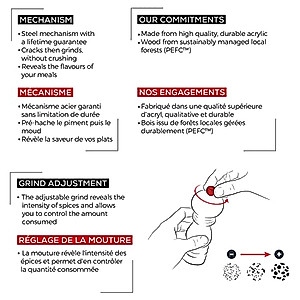 Peugeot Oleron Chili Mill, 5.5-Inch, Natural (28398)