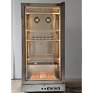 Kolice Commercial Dry Aging Beef Showcase Fridge, Steak Aging Machine, Beef Display Showcase Freezer-268L, 4 Tiers, Smart Temperature and Humidity Controller