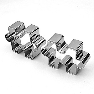GXHUANG Game Puzzles Cookie Cutter Set - 2Pieces - Stainless Steel