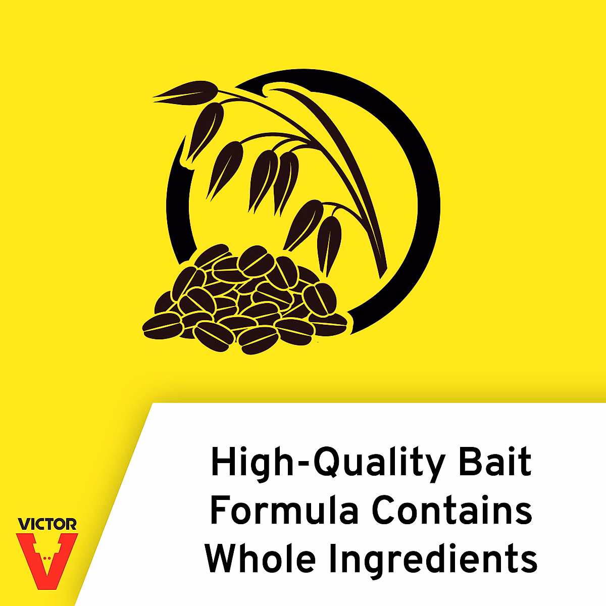 Victor M909 Fast-Kill Mouse & Rat Poison Rodenticide Bait Blocks Killer - Kills Roof Rats, Anticoagulant Resistant Norway Rats, and House Mice - 9 lb