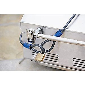 BRINKS - 15 ft x 3/8" Flexible Steel Loop Cable - Heavy Duty Vinyl Wrap for Corrosion Protection