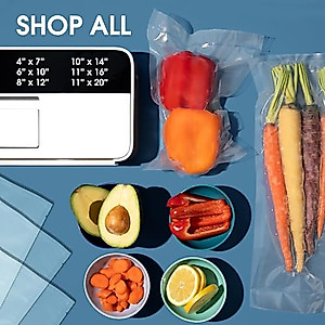 Spartan Industrial - 6" X 10" Vacuum Seal Bags for Food, Marinating, Freezing, Sous Vide Cooking - BPA-Free, Pack of 110