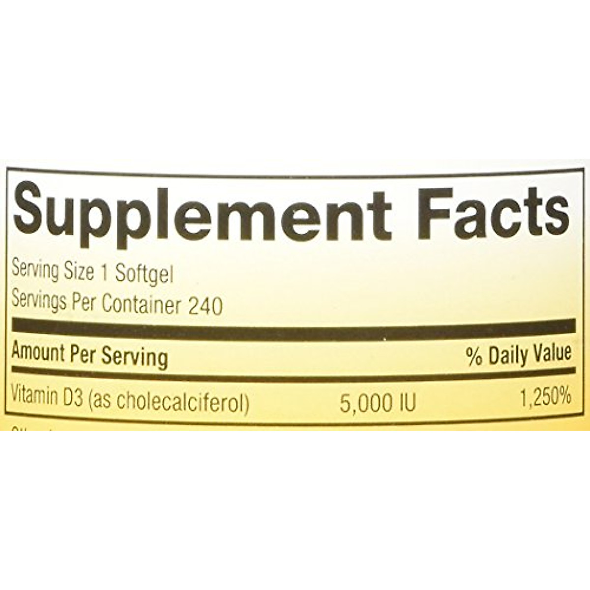 Nature's Way Vitamin D3 Max, Supports Healthy Bones and Teeth*, Supports Immune Health*, 125mcg per Serving, 240 Softgels