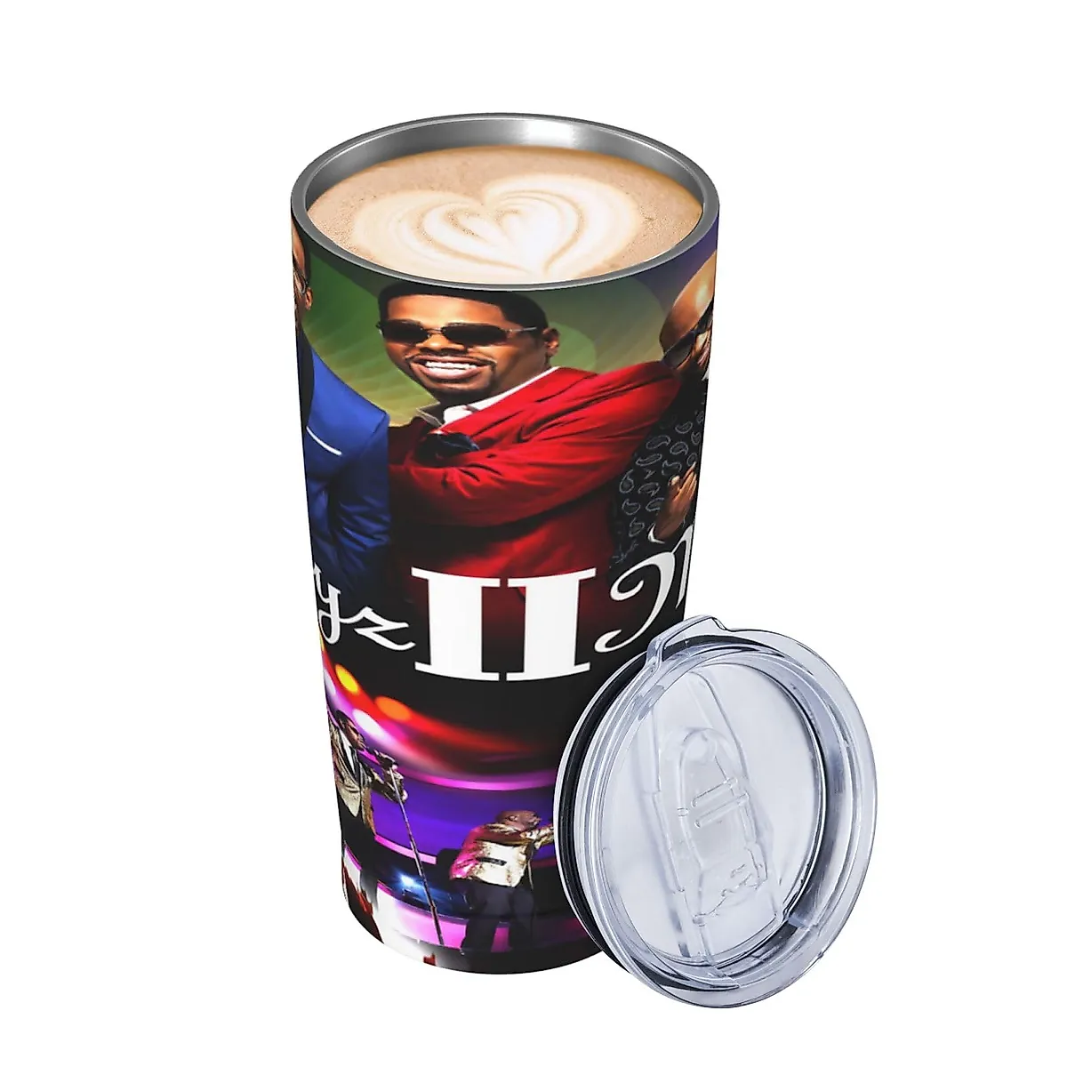 ONIAWO Boyz Musics II Men Stainless Steel Insulated Tumbler 20oz with lid Travel Mug with Straw for Cold Hot