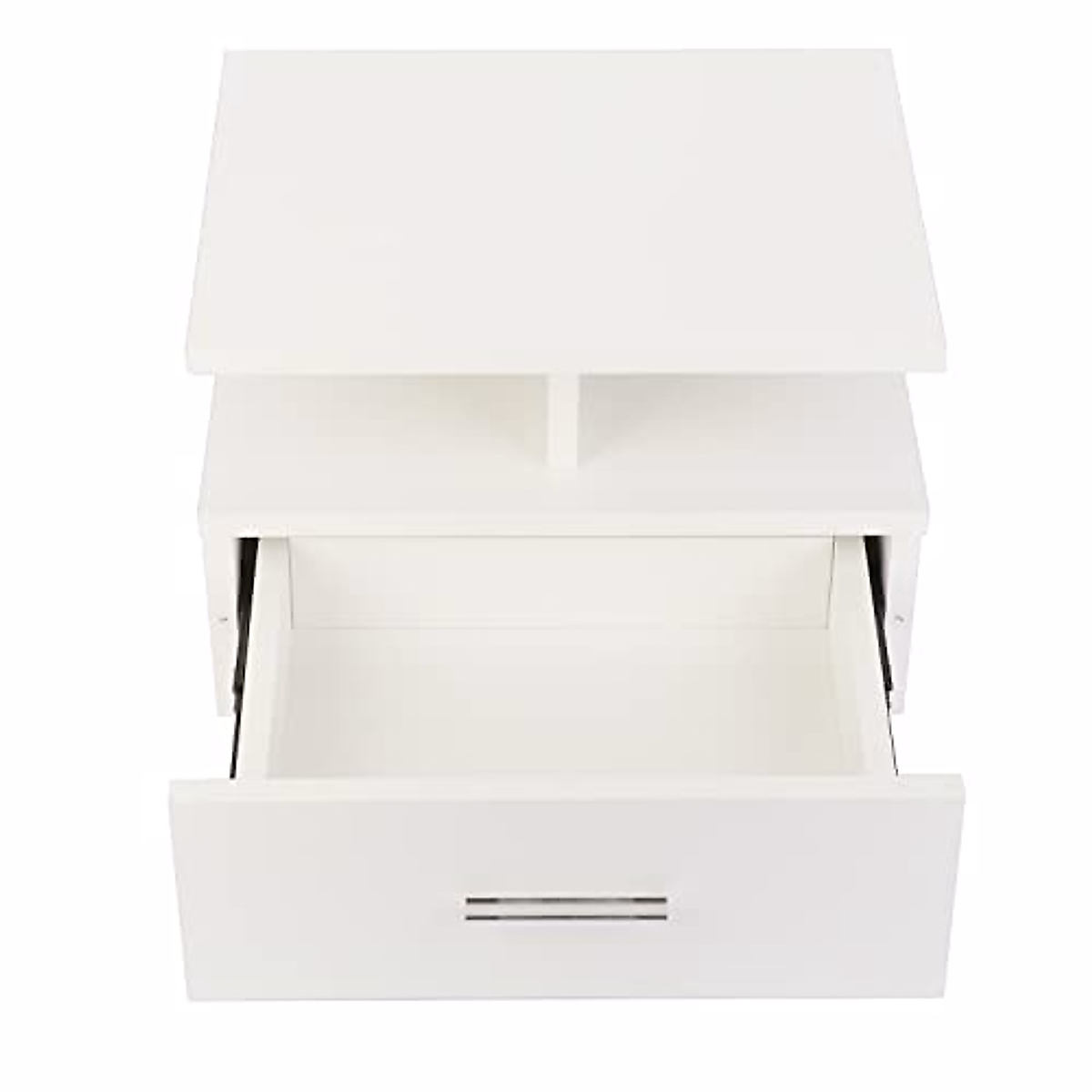 tonchean Floating Nightstand with Drawer, Wall Mounted Nightstand White, Floating Bedside Table Wall Mount Bedside Table Side Table for Bedroom Living Room