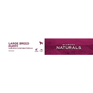 Diamond Naturals Large Breed Dry Puppy Food Real Lamb and Rice Protein, Probiotics, Superfoods, Antioxidants and Other Premium Ingredients to Support Health in Growing Puppies 20lb