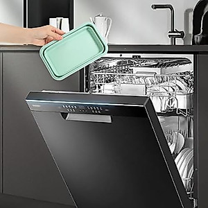 Josoft Collapsible Bowls with Lids 41oz Food-grade Silicone Bowl Free BPA,Folding Mixing Bowls Camping kitchen Essentials,Large and Smalls Nested to Save Space