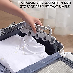 2PCS Drying Rack Foldable Hanger Portable Travel Hotel Clothes Hanger Foldable Business Trip Artifact Multi-Functional Travel Clothes Hanger Five Hole Clothes Hanger, Suitable for Various Scenarios