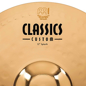 Meinl 12" Splash Cymbal - Classics Custom Brilliant - Made In Germany, 2-YEAR WARRANTY (CC12S-B)
