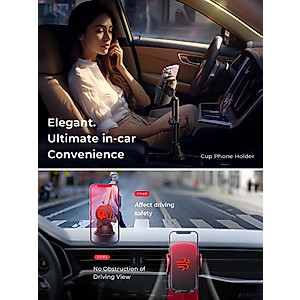 LISEN for Car Cup Holder Phone Holder Mount, Universal Car Cup Phone Holders for Your Car Adjustable Cell Phone Holder Car Accessories for iPhone Samsung 23 Google All Smartphones 4-7 inches