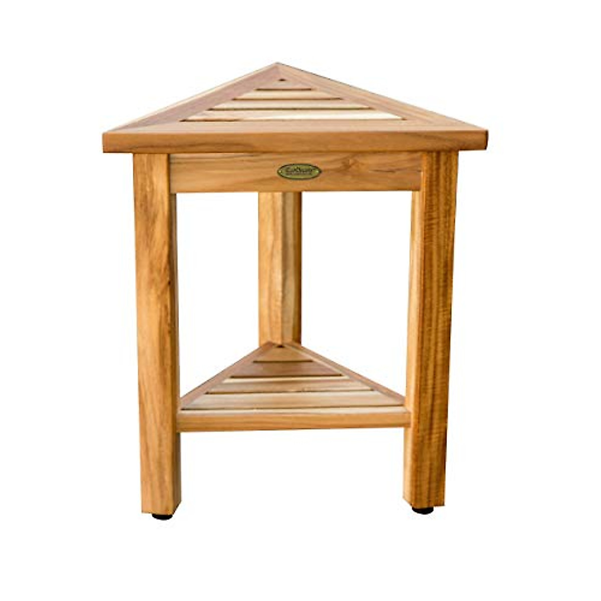 EcoDecors ED977 Flexi Corner Shower Stool, Natural
