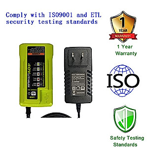 ANOPIW OP403 40V Lithium Battery Charger Replace Ryobi OP403 OP404 W/USB Plug in to Charge OP4015 OP40201 OP4026 OP4026A OP4030 OP40301 OP4040 OP4060 OP4060A OP40601 OP4050 OP4050A …