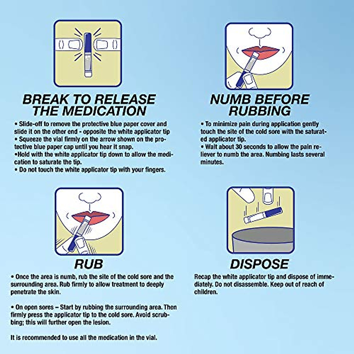 Orajel Cold Sore Treatment – Instant Relief for Cold Sore Pain- From #1 Oral Pain Relief Brand