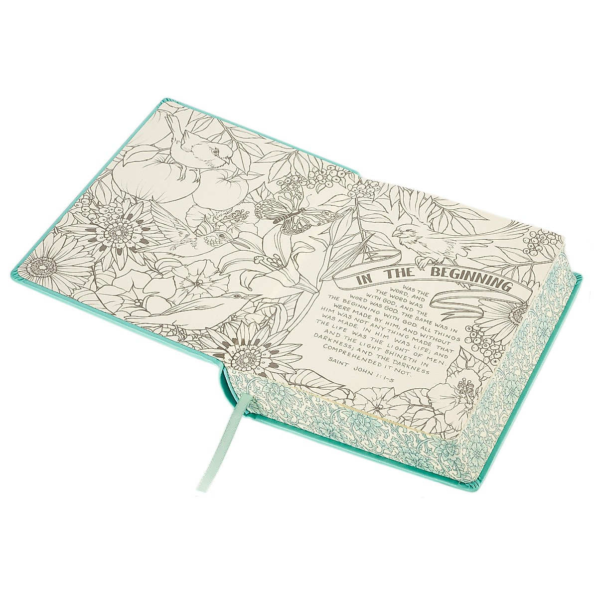 KJV Holy Bible, My Creative Bible, Faux Leather Hardcover - Ribbon Marker, King James Version, Teal w/Elastic Closure (KJV Creative Editions)