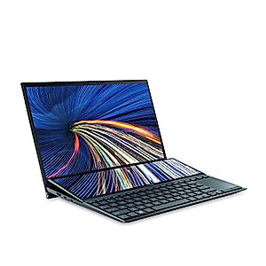 ASUS ZenBook Duo 14 UX482 14” FHD Touch Display, Intel Evo Platform, Core i5-1155G7, 8GB RAM, 512GB PCIe SSD, ScreenPad Plus, Windows 11 Home, WiFi 6E, Celestial Blue, UX482EAR-EH51T