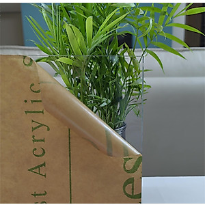 2 Pieces 8 x 10 Clear Acrylic Sheets Blank Acrylic Signs,1/8 inch Thick (3mm) Plexiglass Perfect for Wedding Table Numbers,Acrylic Table Signs,Calligraphy and Painting