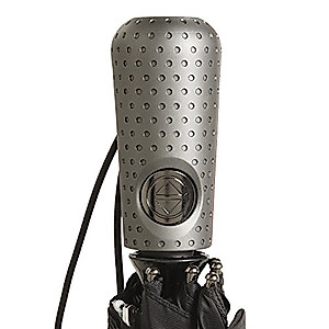 totes Titan Compact Travel Umbrella, Windproof, Water Repellent Auto Open/Close , Black