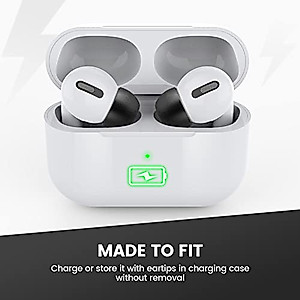 Memory Foam Replacement Premium Ear Tips for Apple Airpods Pro Wireless Earbuds, Ultra-Comfort, Noise Reduction, Anti-Slip Eartips, Fit in The Charging Case, Easy Install, 3-Paris Mixed Sizes