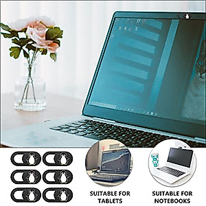 SOLUSTRE Laptop Computer 6 pcs Plastic Smartphone Privacy Adhesive Microphone Cute Animal Laptop Tablet Sliding Slide Webcam Pattern Computer Cover Notebook Lid Penguin for Web Patch Cartoon Laptops