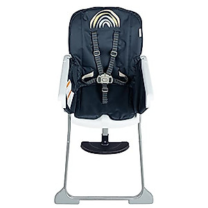 Cosco Simple Fold Adjustable High Chair, Folds Flat and Stands on its own, Making it Easy to Store or take on The go, Rainbow