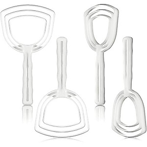 4 Pieces Meat Scraper Bone Dust Scraper Bone Scraper White Poly Scraper Bone Dust Remover Square Bone Dust Scraper Fish Scales Scraper for Kitchen Catering Kitchenware