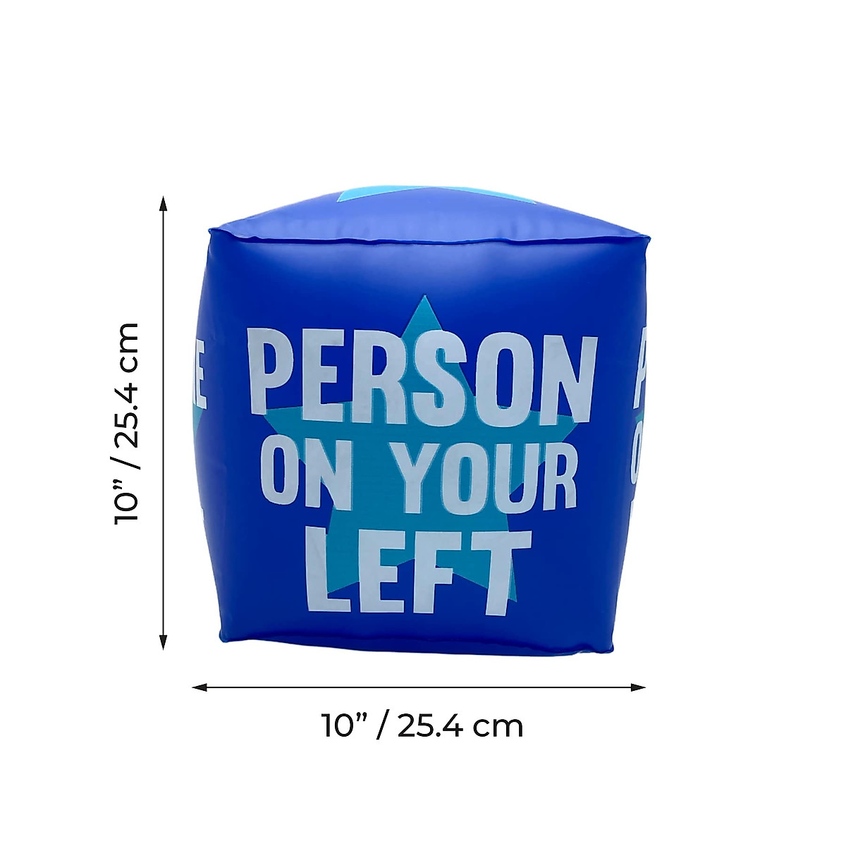 TMD Retail Giant Dice Drinking Game for Adults - Blow Up Dice PVC Inflatable and Reusable 2 Dice - 10" - Jumbo Dice for Indoor Outdoor Fun Games, Pool Parties, Lawn Floor Games