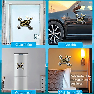 CFMONOGRAM Happy Birthday Magnets for Cruise Door - 50th Birthday Cruise Door Decorations Magnetic, Decorative Themed Stateroom signs, Fun Happy Birthday Ship Cabin sign (New Gold Glitter Effect Ship)