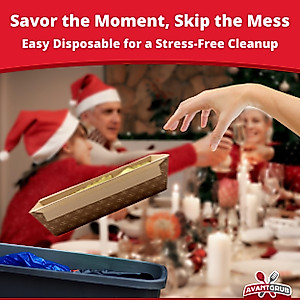 Chef-Grade 7x3in 1Lb Paper Loaf Pans w/Lids 25 Pk. Elegant Disposable Bakeable Kraft Pan Supplies for Baking Bread, Small Meatloaf, Bundt Cake, Sweets for Holiday Gifts Bake Sales or Fundraiser.