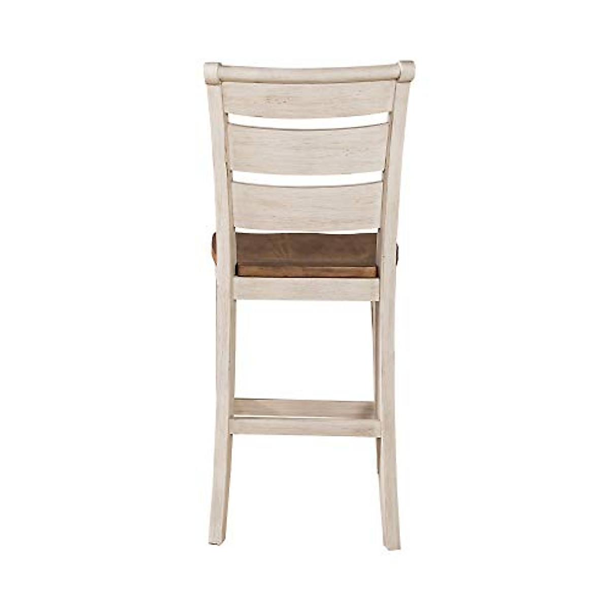 Liberty Furniture Industries Farmhouse Reimagined Ladder Back Counter Chair, W18 x D24 x H42, White