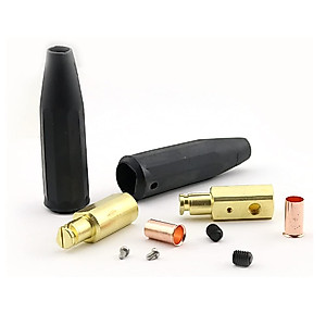 WeldingCity 3-pk Positive Cam Twist-Lock Insulated Connector Pair (Male/Female) Tweco/Lenco Style 2-MPC/LC-40 for Welding Cable #4-2/0 (25-50mm) (Pack of 3 Pairs)