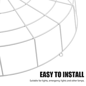 Gadpiparty 1 Set Exit Sign Damage Stopper Metal Wire Guard Exit Sign Damage Cage Wall Mounted Emergency Exit Light Protective Covers for Exit Sign or Emergency Light