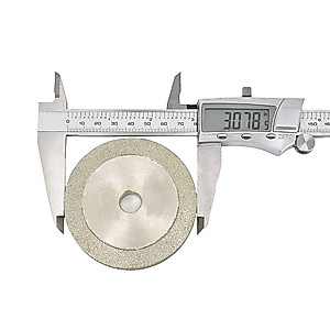 Flat Diamond Grinding Wheel 3-1/16" x 1/2" x 3/8" Grit #150 Parallel Cutter Wheel for Hard Alloy, Tungsten Steel， Ceramic, Gem, Glass - 1Pack