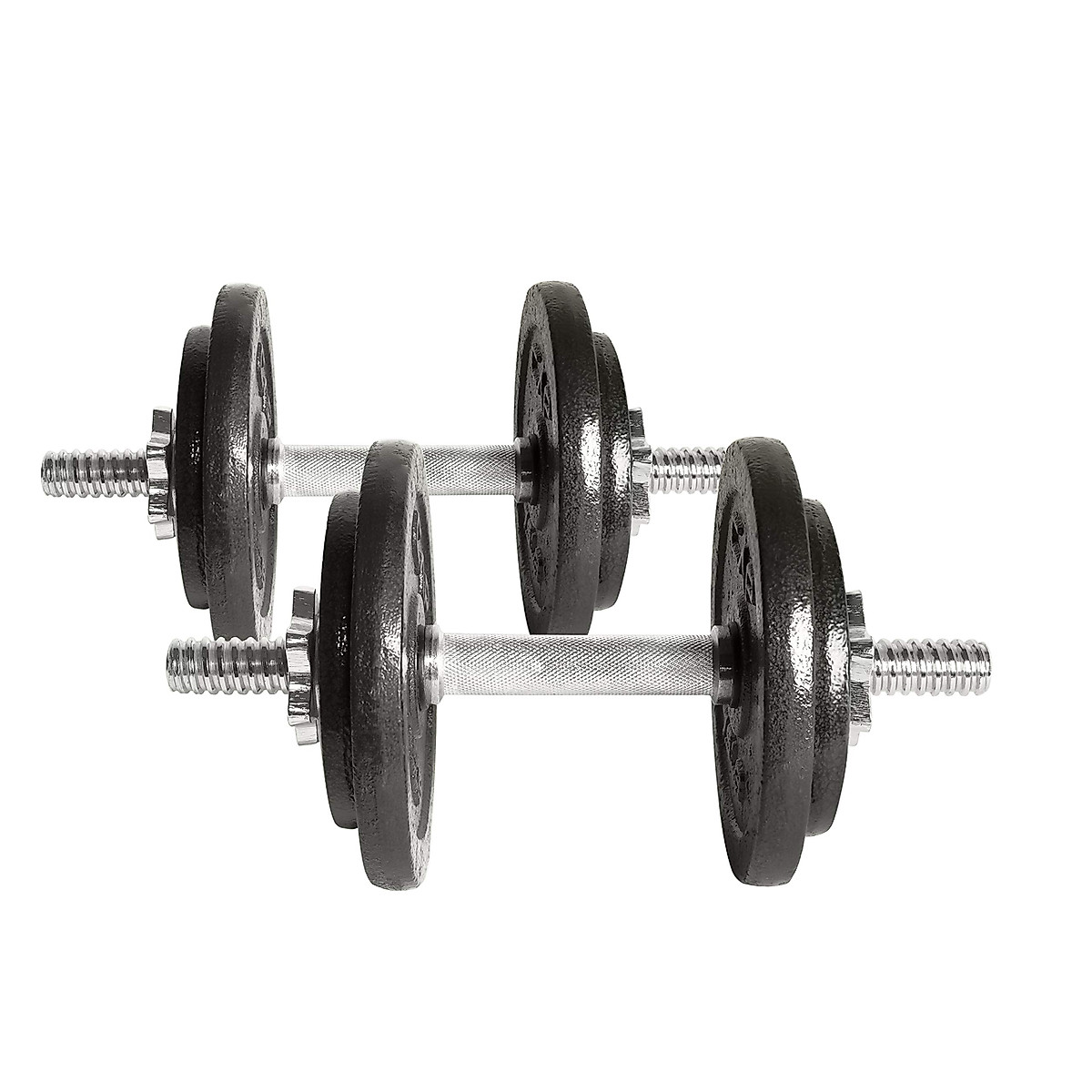 CAP Barbell 25-Pound Adjustable Dumbbell Weight Set, c. Black, 50 LB (Pair)