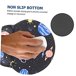 Ergonomic Pad Bowl Pad Keyboard Wrist Support Desktop Mat Pad Mat for Desk Pad with Wrist Support Print Pads Rest Pad Mousepad with Wrist Rest Padded Pad Sponge Pad Silica Gel Pad