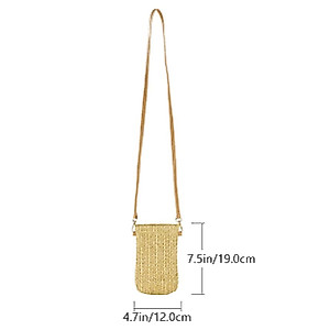Gatuida Crossbody Purse 2 Pcs Cell Phone Shoulder Bag Travel Clip Messenger Pp Grass Cross Body Purse Small