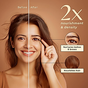 Gya Labs Organic Cosmetics Castor Oil for Eyelashes and Eyebrows - 100% Natural Cold Pressed Castor Oil for Hair, Eyelash & Eyebrow - Unrefined Carrier Oil for Skin (1.7 fl oz + Eyelash Kit)