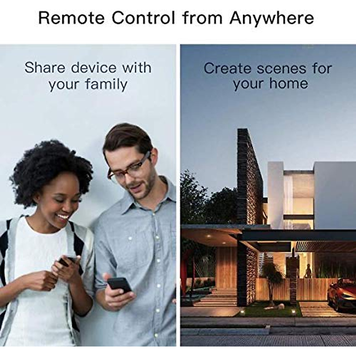 TREATLIFE Smart Dimmer Switch 4 Pack, Smart Light Switch Works with Alexa and Google Assistant, Neutral Wire Needed, 2.4Ghz Wi-Fi, Schedule, Remote Control, Single Pole, FCC Listed