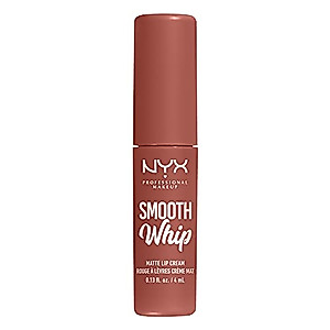 NYX PROFESSIONAL MAKEUP Smooth Whip Matte Lip Cream, Long Lasting, Moisturizing, Vegan Liquid Lipstick - Teddy Fluff (Midtone Pinky Brown)